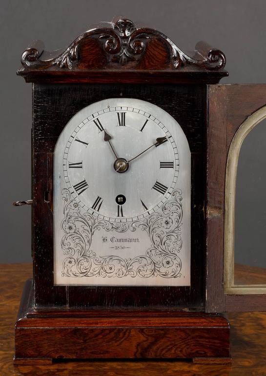 Victorian Miniature Rosewood Bracket Clock For Sale at 1stDibs