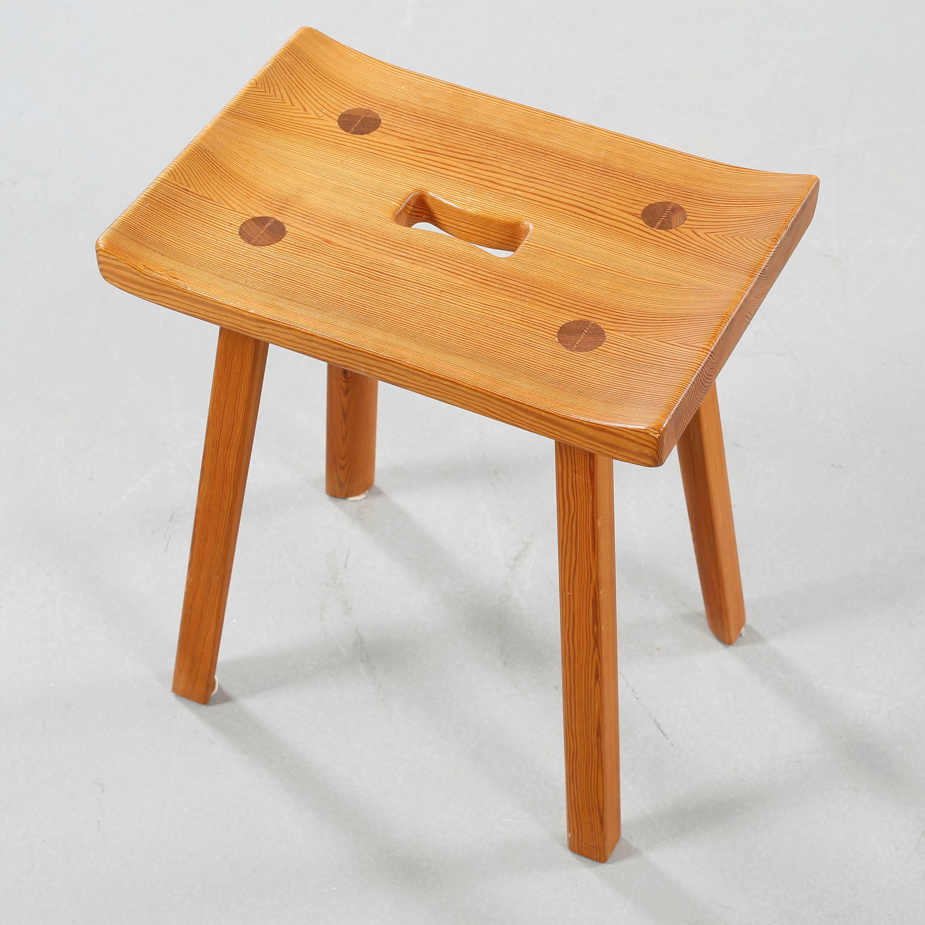 Stool, Carl Malmsten "Viking Stool" For Sale at 1stDibs
