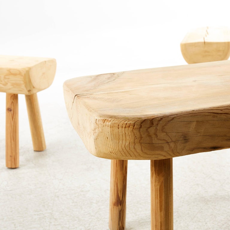 Swedish, Rustic Solid Wood Benches For Sale at 1stDibs