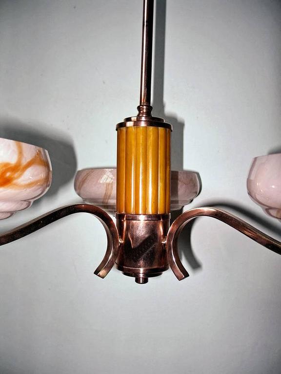 English Art Deco Catalin Bakelite Ceiling Light For Sale at 1stDibs