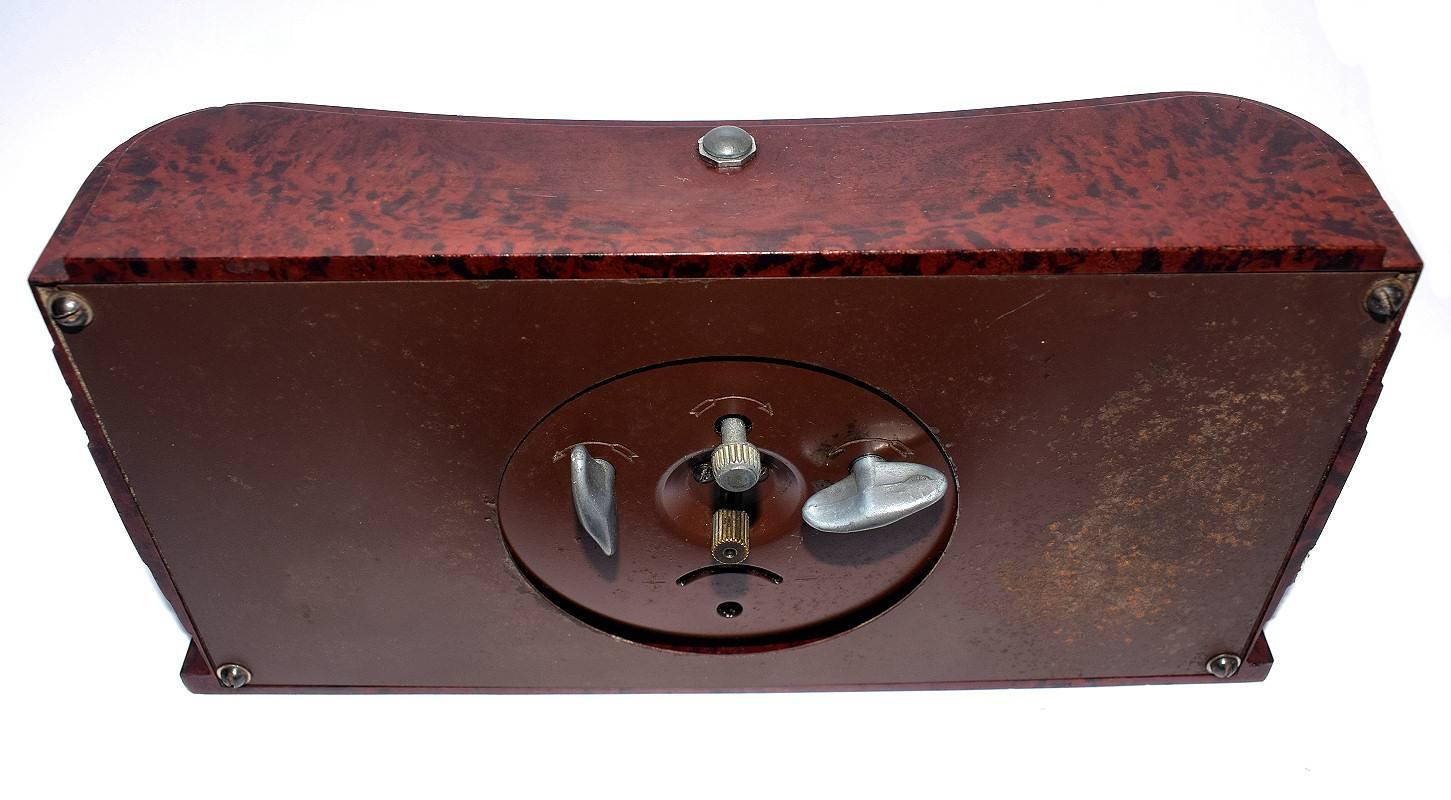 Art Deco Bakelite Streamline Clock by Japy France at 1stDibs ...