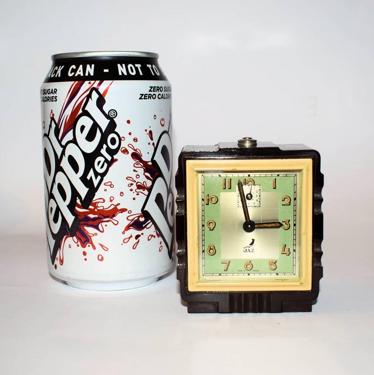 Rare Art Deco 1930s French Bakelite Miniature Alarm Clock For Sale at ...