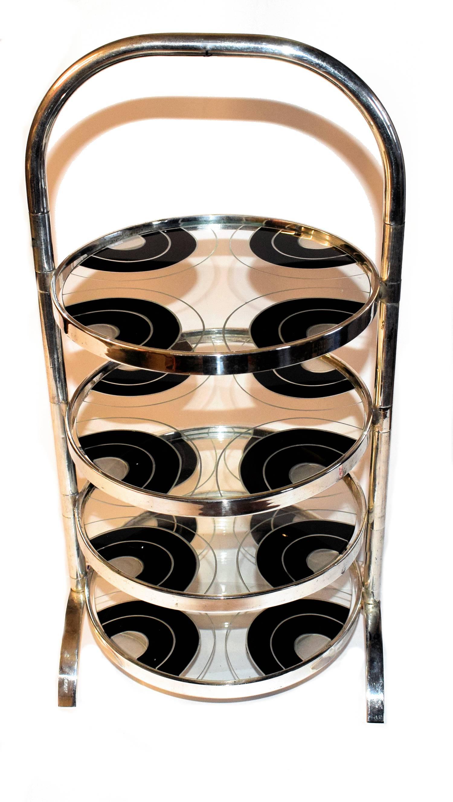 1930s Art Deco Four-Tier Cake Stand at 1stDibs | art deco cake stand ...