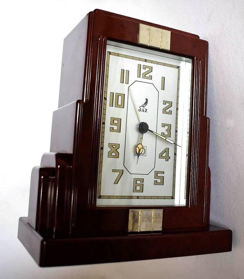 Art Deco Bakelite Skyscraper Clock by Jaz at 1stDibs | art deco ...