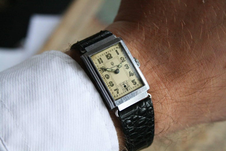 Art Deco Men’s Tank Watch by Sigma at 1stDibs