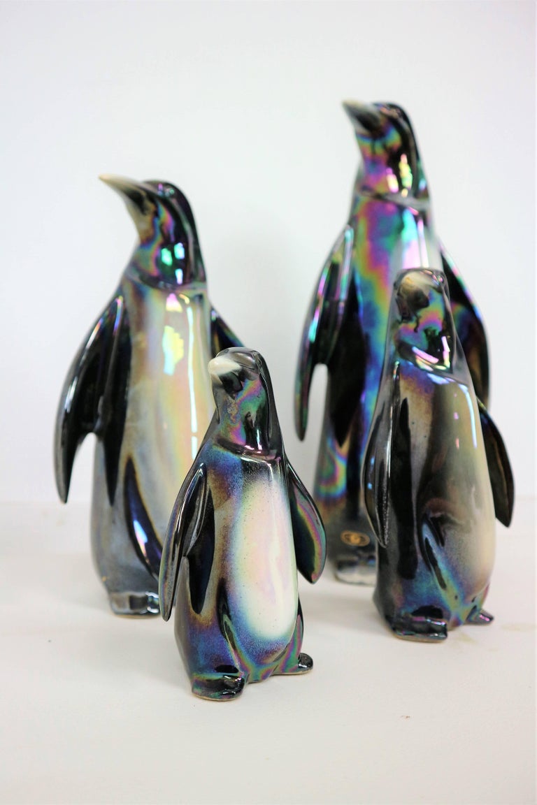 Rare Pinguin Set of Four by Jema Holland Art Pottery at 1stDibs