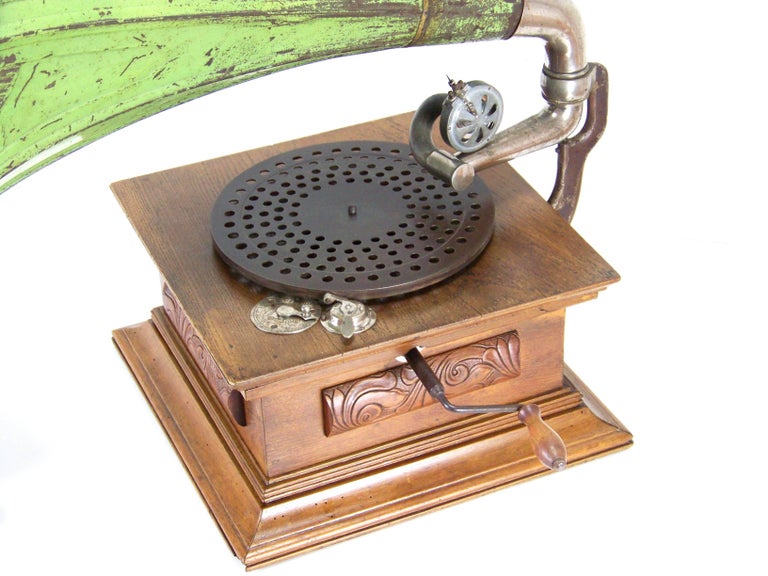 Antique Gramophone with Tube, circa 1910 at 1stDibs