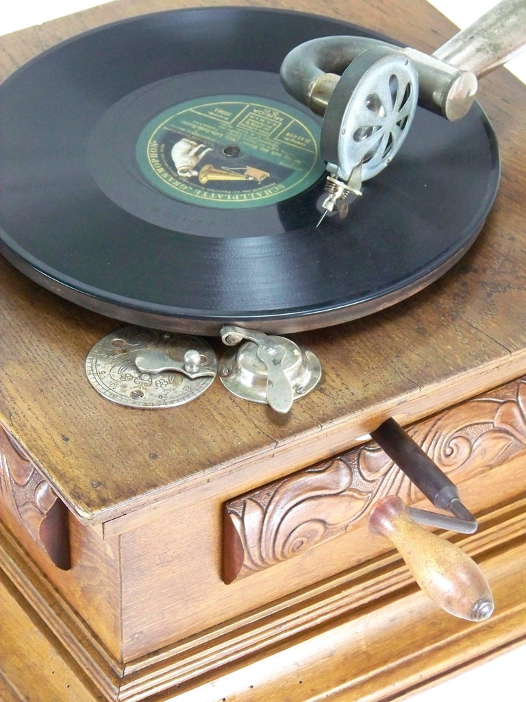 Antique Gramophone with Tube, circa 1910 at 1stDibs