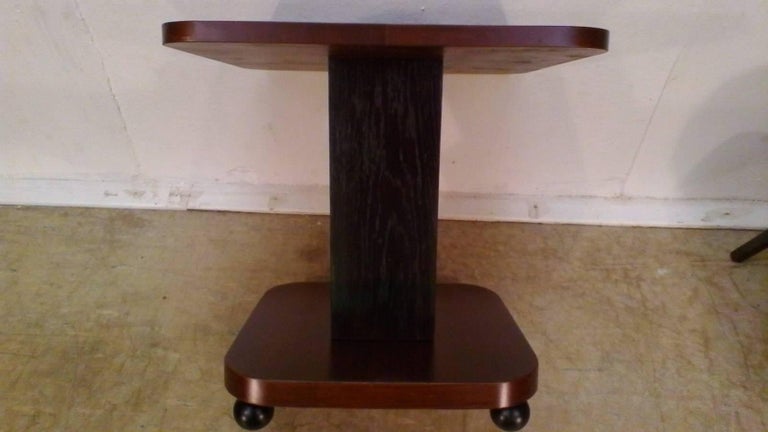 1930 Pair of Rare Jindrich Halabala H-275 Art Deco Armchairs and Coffee ...