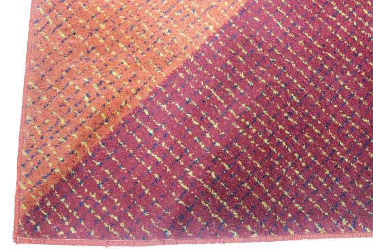 Rare Geometric Modernist Carpet, 1960s at 1stDibs
