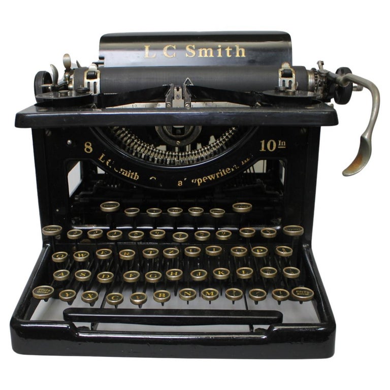 Restored Typewriter/ LC Smith 8-10, USA, 1915s For Sale at 1stDibs