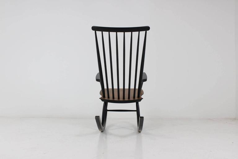 Vintage Finnish Rocking Chair by Varjosen Puunjalostus for Uusikylä ...