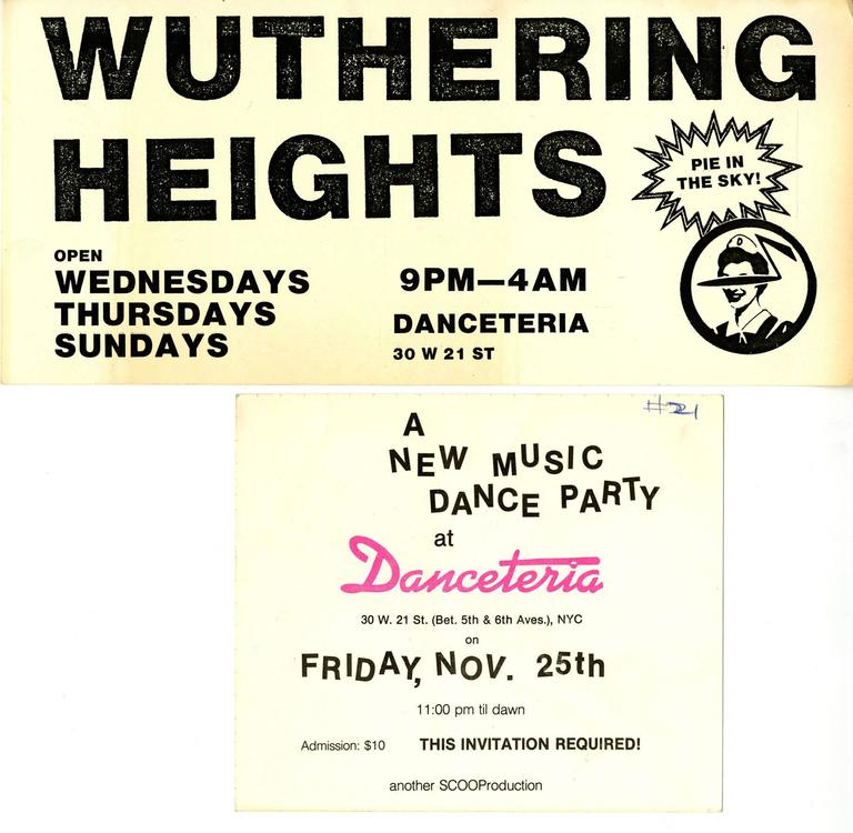 Set of Two Danceteria Flyers For Sale at 1stDibs