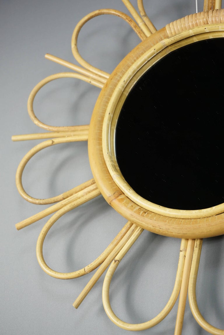 Rattan Mirror at 1stDibs