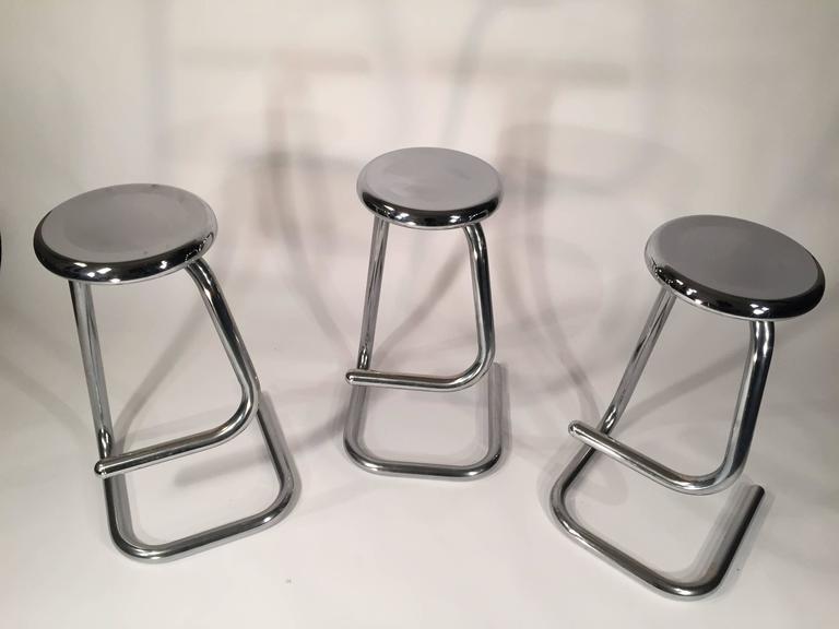 Tubular Chrome Steel Bar Stools K700 Kinetics at 1stDibs | k700 stool ...