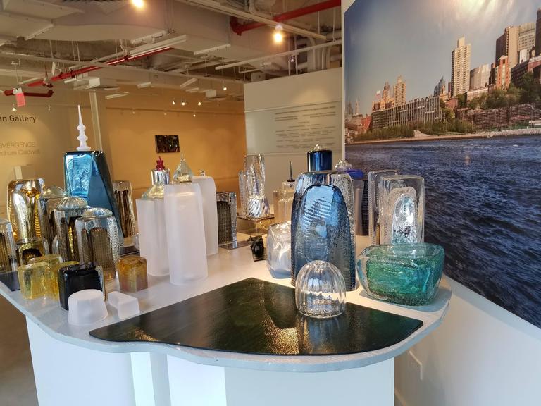 Downtown - Handmade Glass Skyline of Lower Manhattan, Contemporary ...