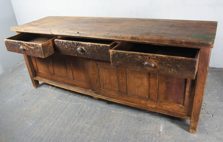 Victorian Shop Pine Counter Kitchen Island at 1stDibs
