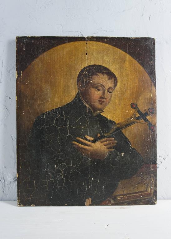 Religious Art Catholic Icon Oil Painting For Sale at 1stDibs