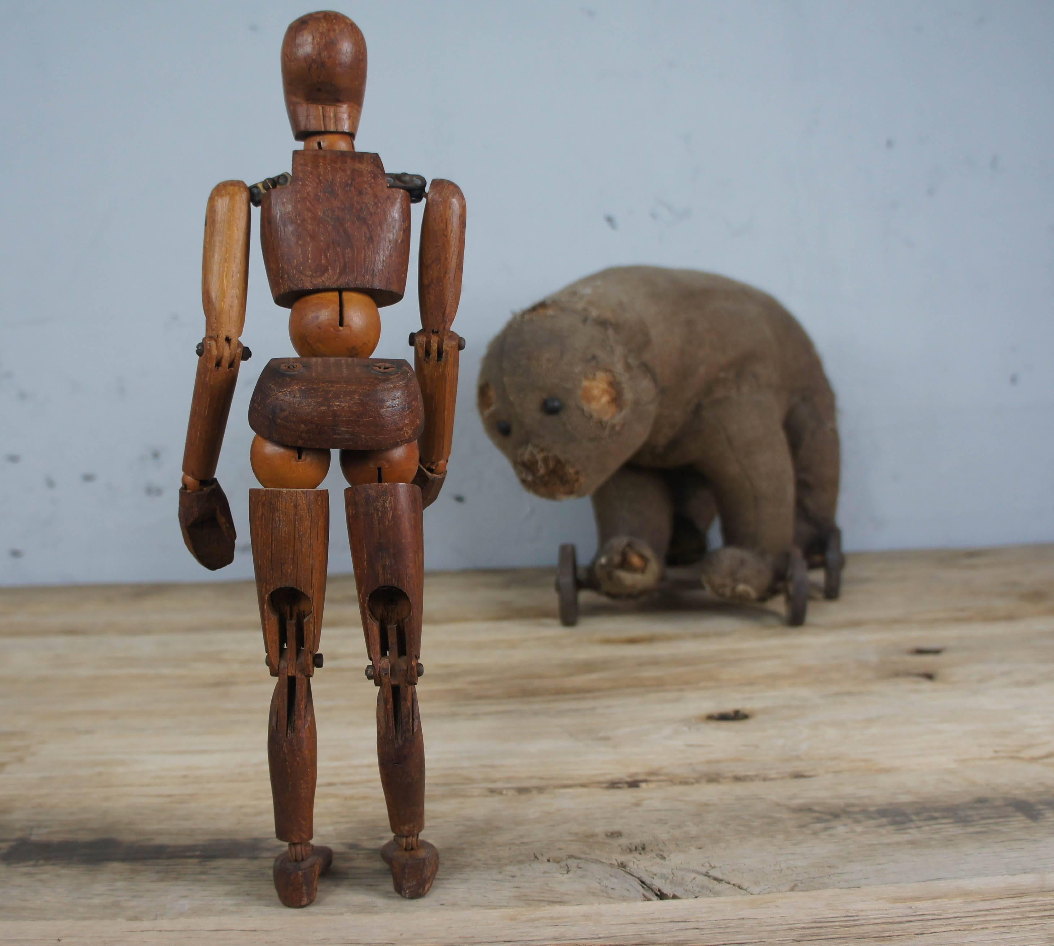 19th Century Articulated Lay Figure or Artist's Mannequin Model at ...