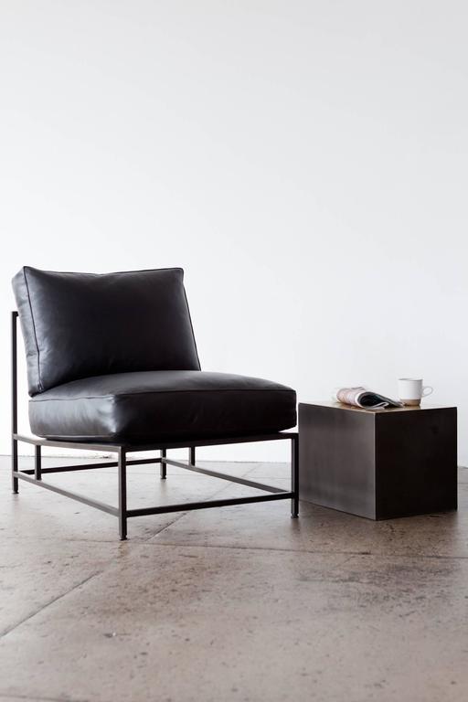 Modular Metal Block Table with Internal Shelf For Sale at 1stDibs