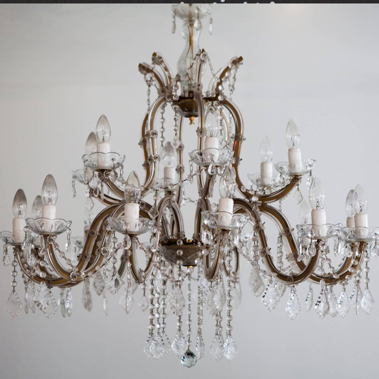 20th Century Large Antique Chandelier For Sale at 1stDibs