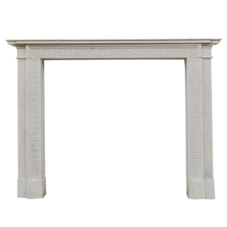 19. Jahrhundert Regency-Kaminsims aus Soane-Statuenmarmor im Angebot ...