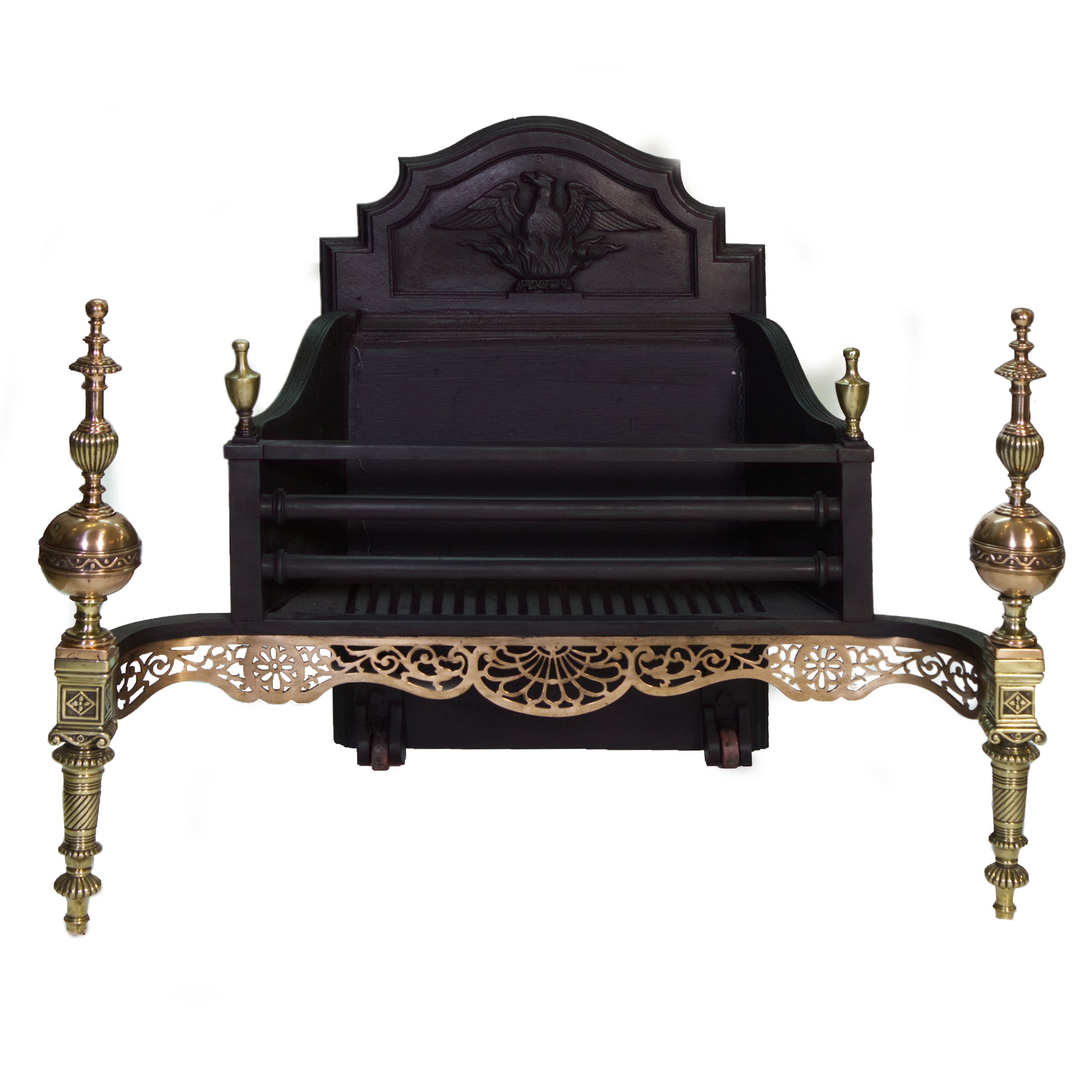 19th Century German Antique Cast Iron Tiled Manganese Stove / Oven ...