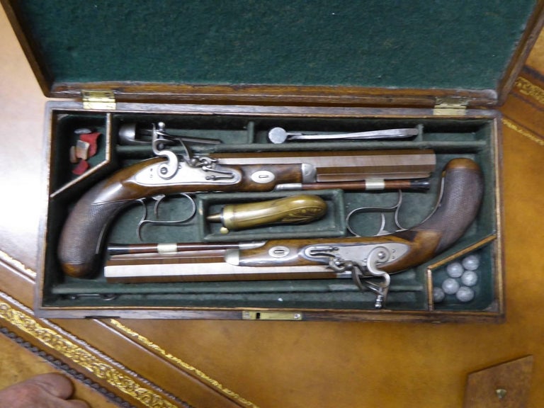 19th Century Pair of Cased Dueling Pistols at 1stDibs | dueling pistols ...