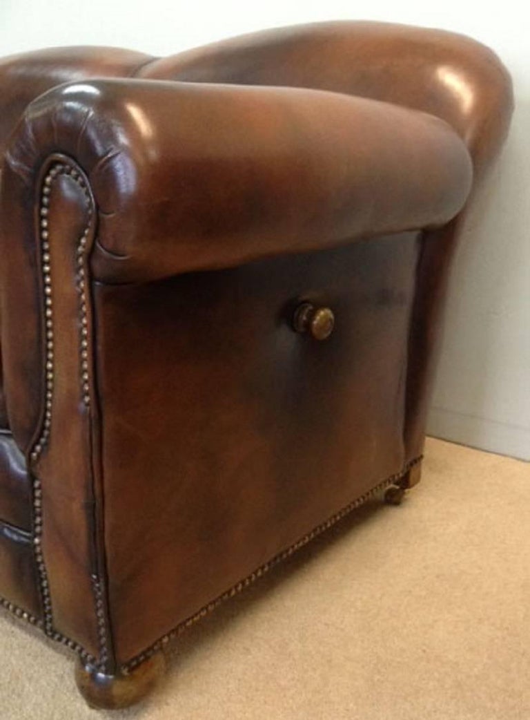 Antique Victorian Drop End Leather Sofa at 1stDibs