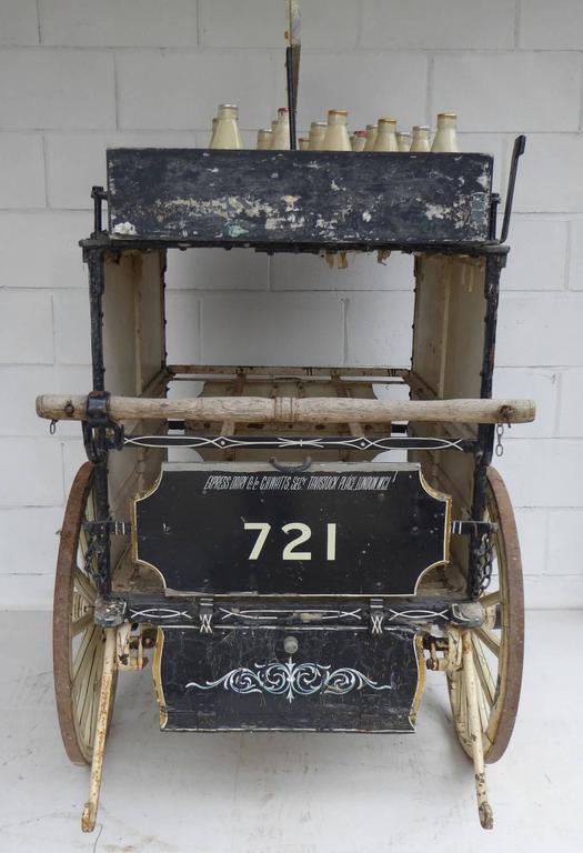 Antique Hand Pulled Milk Cart "by Appointment to H.M the King" at ...