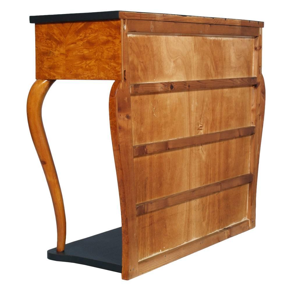 1920s Italian Console Art Deco by Gaetano Borsani Blond Walnut and Burl ...