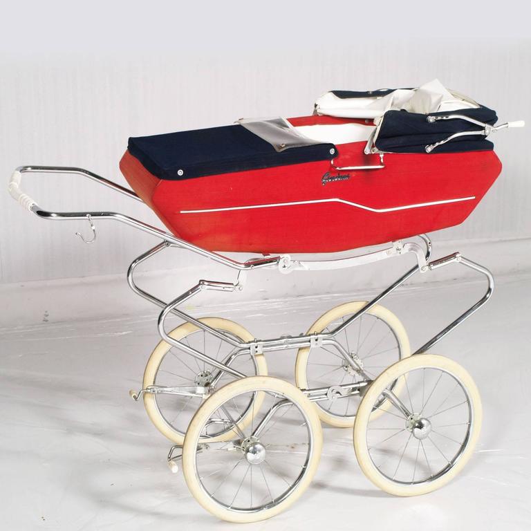 1950s Mid-Century Modern Italian Baby Carriage Pram Stroller by ...