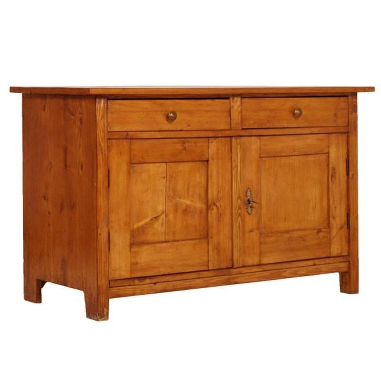 19th Century Tyrol Rustic Credenza Country, Pine, Restored and Polished ...