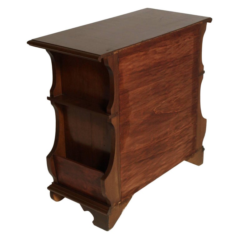 Midcentury, Renaissance Console, Entrance Cabinet in Walnut and Walnut ...