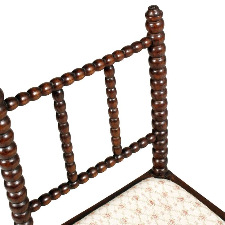 18th Century Pair of Turned Chairs Renaissance Florentine in Walnut Wax ...