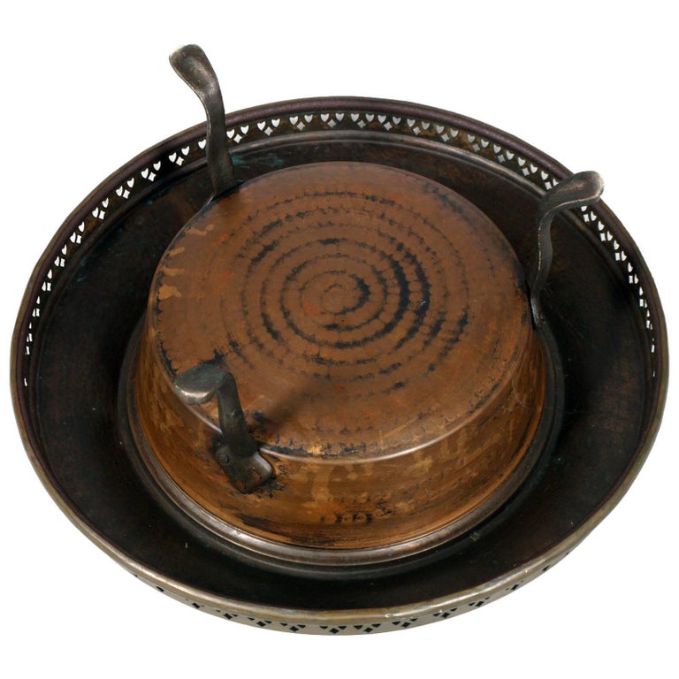 Old Heater, Antique Bell-Brazier for Room Heating, Bronze , Brass and ...