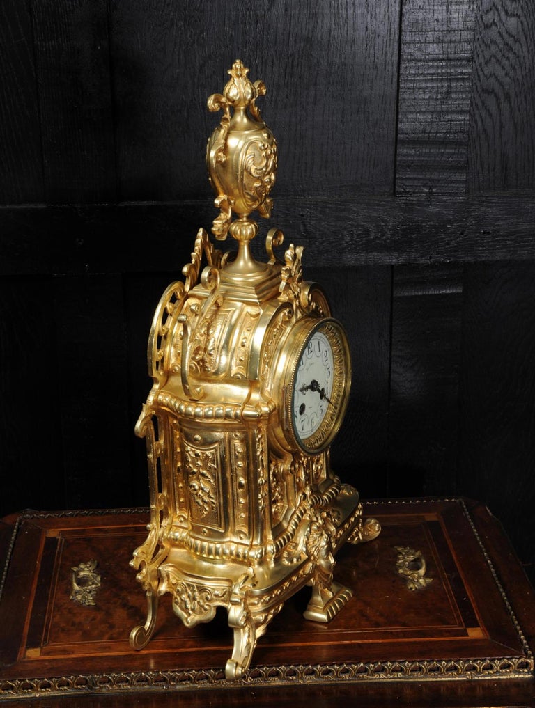 Antique French Gilt Bronze Clock by Japy Freres at 1stDibs | japy ...