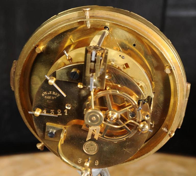 Samuel Marti Gilt Bronze Cartel Wall Clock at 1stDibs