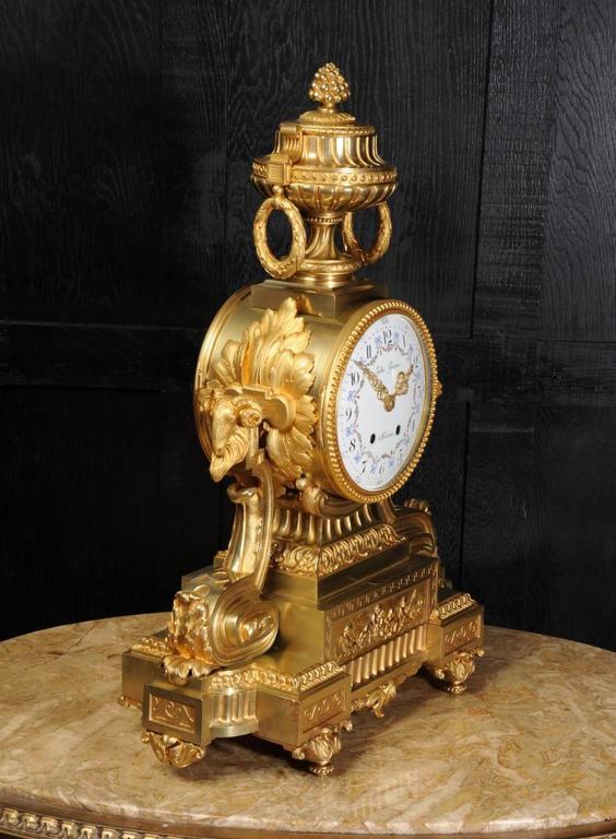 Magnificent Antique French Ormolu Clock, Jules Graux at 1stDibs