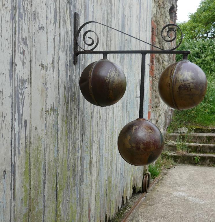 Old Pawn Broker’S Three Balls Trade Sign at 1stDibs