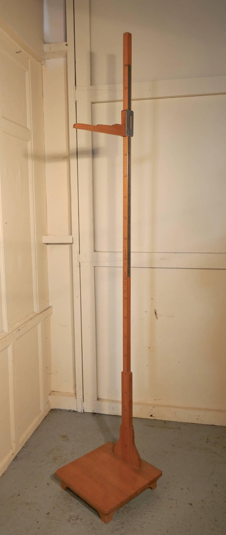 Pharmacy Height Measure Stand, Pitch Pine Measuring Stick or ...