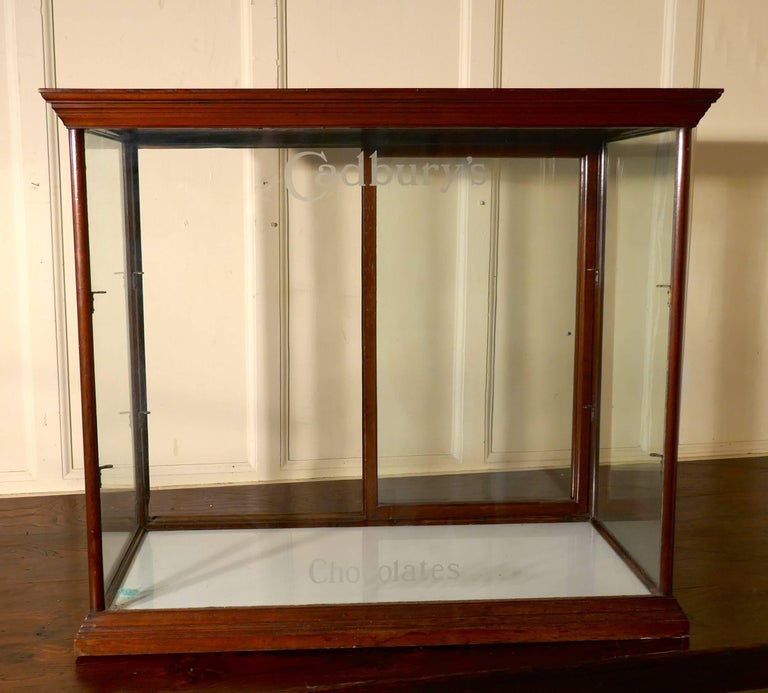 Edwardian Cadbury’s Counter Top Sweet Shop Display Cabinet For Sale at ...