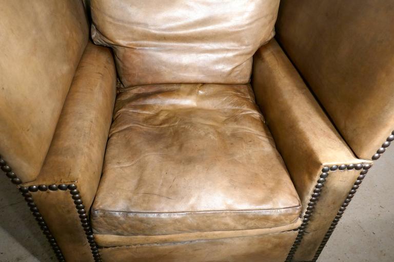 Large Victorian Soft Leather Knole Armchair at 1stDibs | knole chair