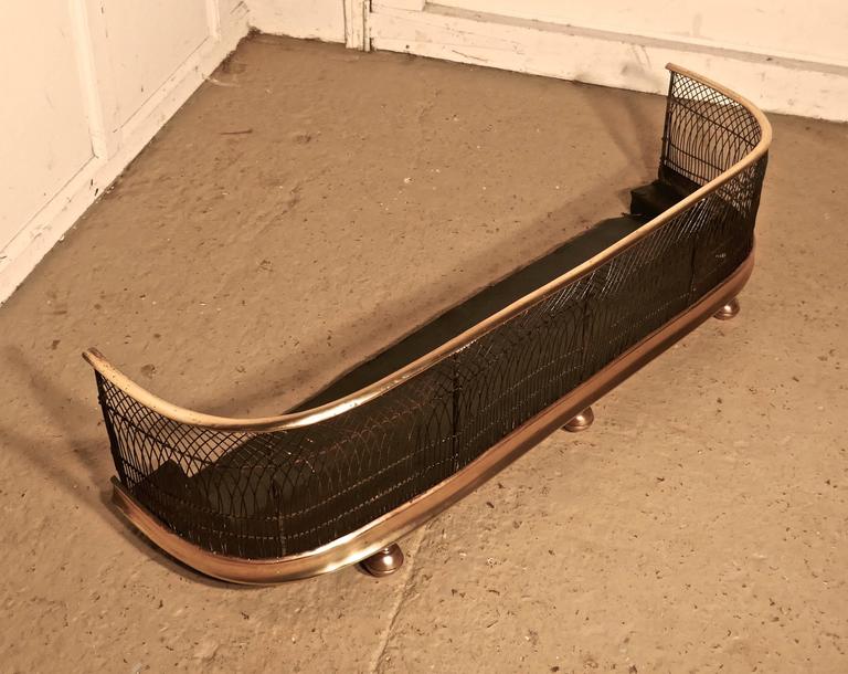 Georgian Brass and Iron Club Fender or Nursery Fire Guard at 1stDibs ...