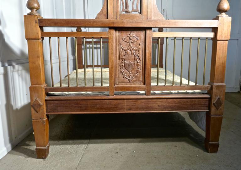 Colonial Style Antique Four Poster Double Bed 19th Century Raj Bed For Sale At 1stdibs