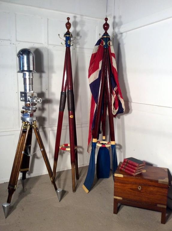 Pair of Hall Stands with a Rowing Theme, 19th Century Sculling Oars at ...