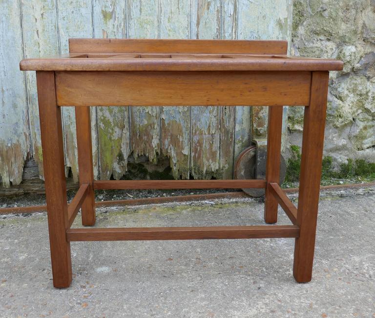 Sturdy Blond Mahogany Luggage Rack, Suitcase Stand at 1stDibs ...