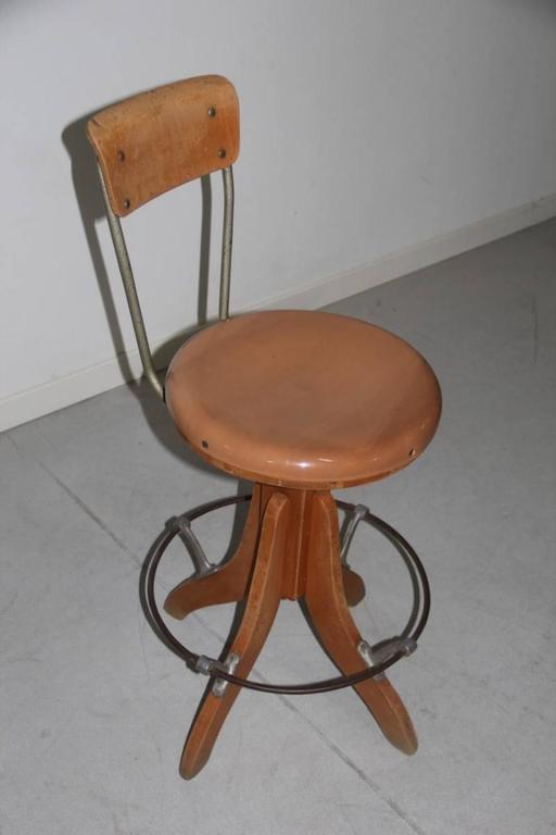 Rotating Stool 1950s Minimalist Design For Sale at 1stDibs