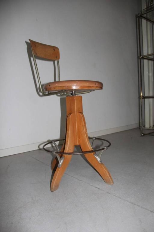 Rotating Stool 1950s Minimalist Design For Sale at 1stDibs