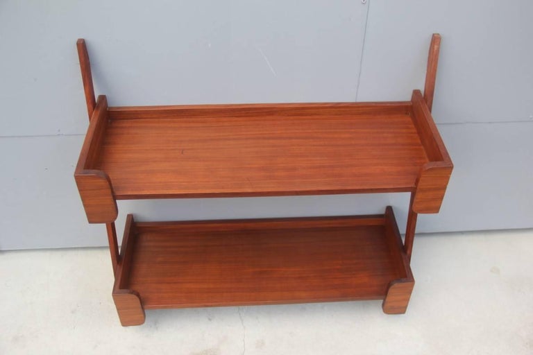 Diagonal Shelves Midcentury Italian Design For Sale at 1stDibs